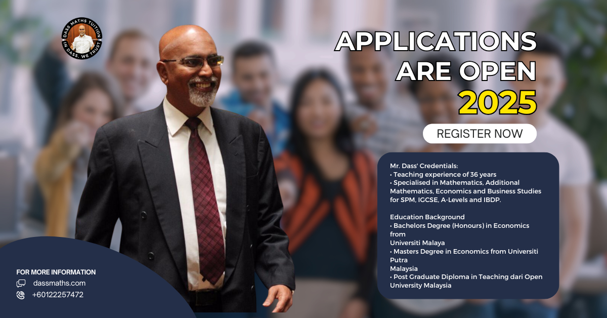 Dass Maths Tuition Centre | Master SPM & IGCSE Math and Add Math with ...